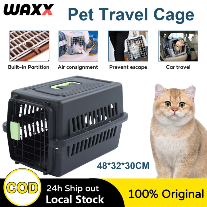Pet Travel Cage Portable Outdoor Dog Cage Aviation Standard Pet Check ...