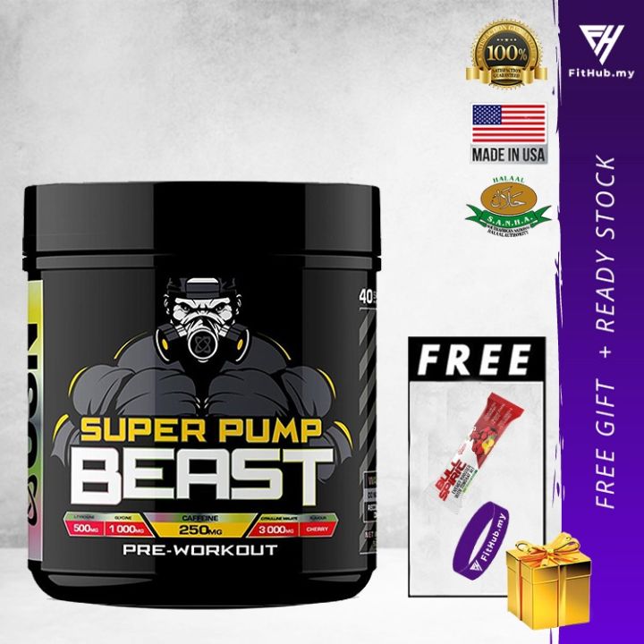 USN Super Pump Beast Pre-Workout (500g | Cherry) Muscle Pump ...