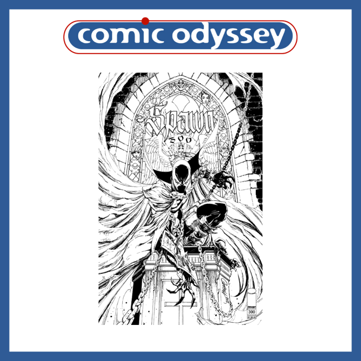 SPAWN #300 (1992) J. Scott Campbell BLACK &WHITE Variant Cover | Lazada PH