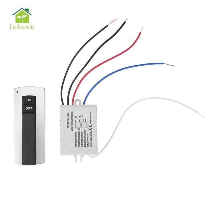 1 Way ON/OFF 220V Wireless Remote Control Switch Digital Remote Control ...