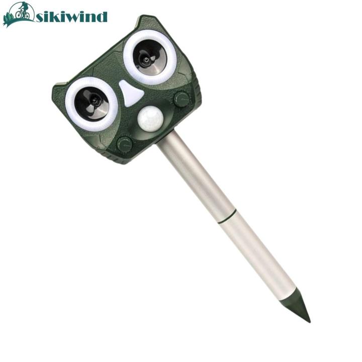 Solar Powered Ultrasonic LED Snake Mouse Repellant IP55 Waterproof ...