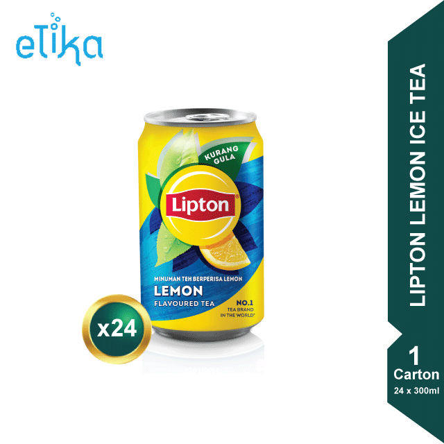 Lipton Ice Tea 0 Lemon 300ml x 24 cans (Carton) | Lazada