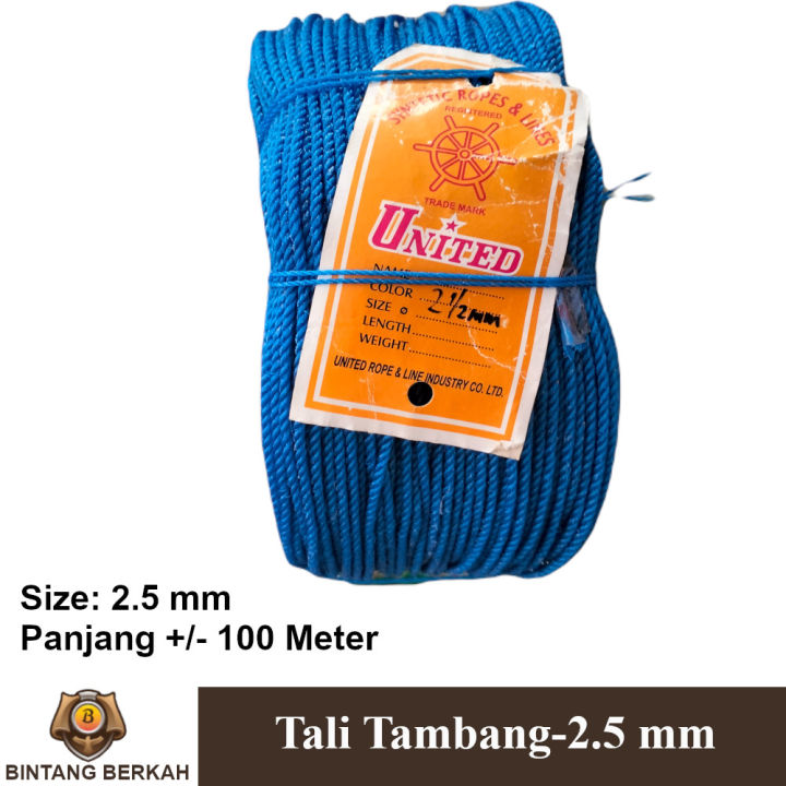 Tali Tambang Tali Jala Burung 2,5 mm Panjang 100 Meter | Lazada Indonesia