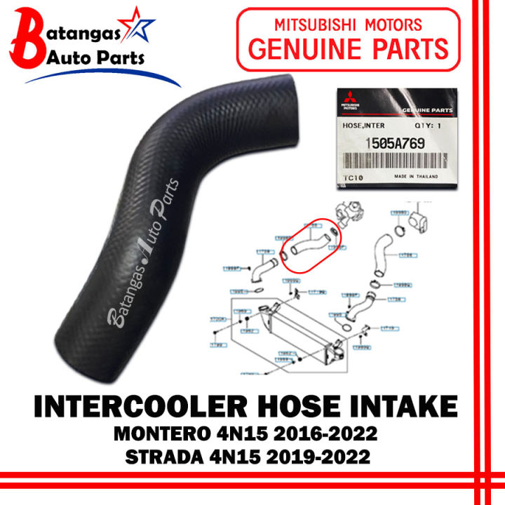 GENUINE INTERCOOLER HOSE MITSUBISHI MONTERO 4N15 2016-2022 / STRADA ...