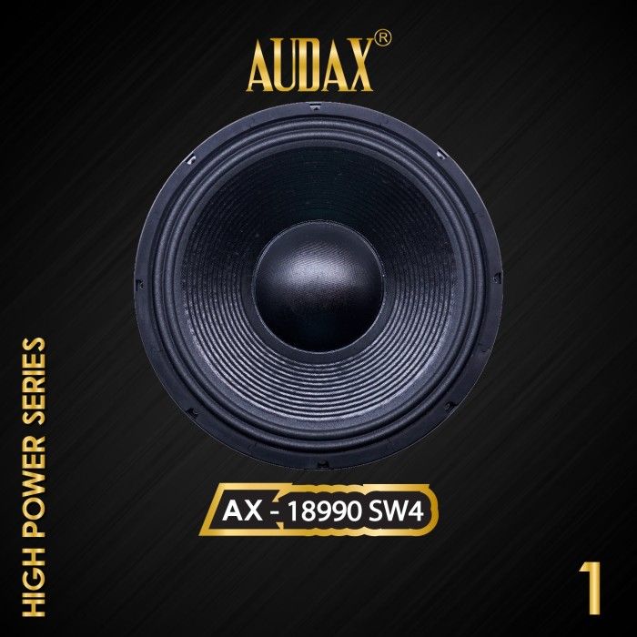 Audax - Speaker Pasif 18" AX-18990 SW4 Sub Woofer High Power Series ...