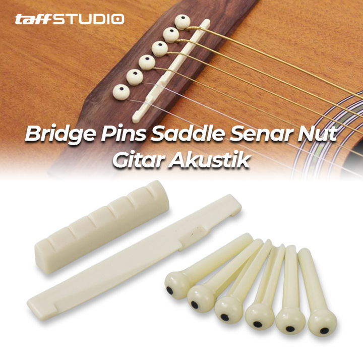 Bridge Pins Saddle Senar Nut Gitar Akustik - A009 - Beige | Lazada ...