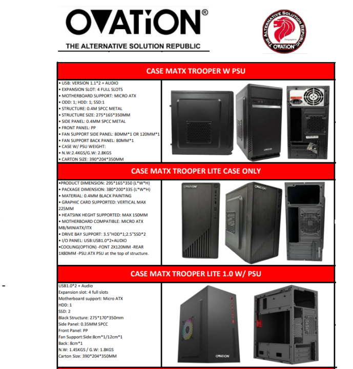 OVATION TROOPER MATX CASE | Lazada PH