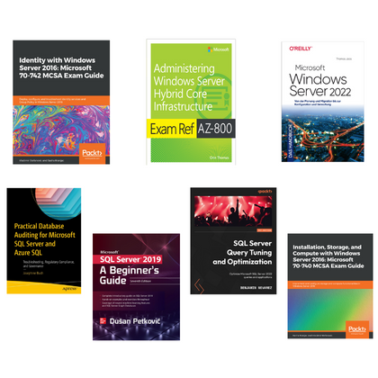 Softcopy Bundle Combo 7 in 1 Microsoft SQL Server MCSA Exam Guide ...