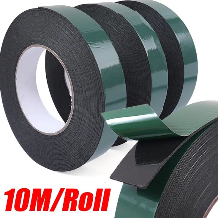 10M Double Sided Tape Strong Adhesive Foam Sponge Tape Black Sealer for ...