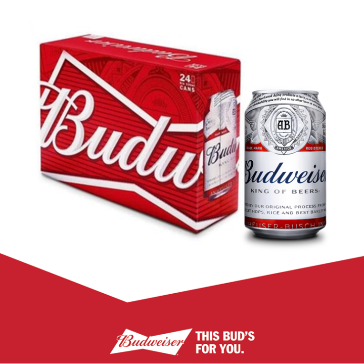 Budweiser Beer 330ml Can x 24 (Case) | Lazada PH