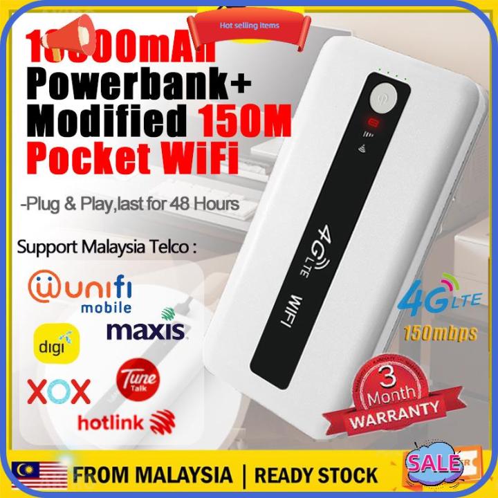 ⭐LOW PRICE⭐ READY4G LTE Pocket Wifi 10000mAh Powerbank Wifi Router ...