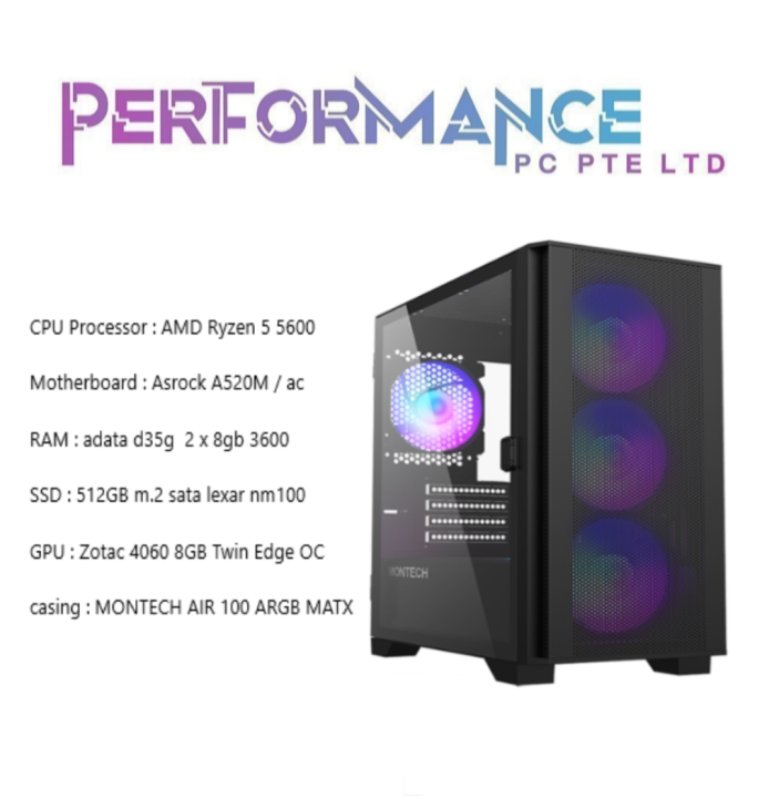 (Promo Bundle) Montech Edition RTX 4060 Zotac Gaming PC | In | AMD ...