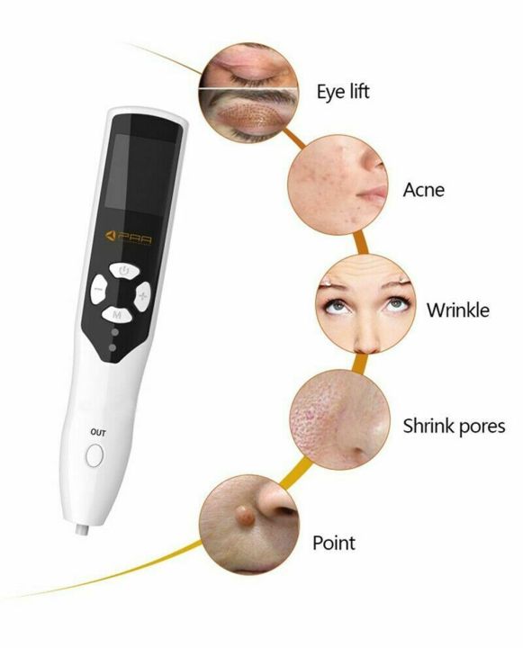PAA Ozone Plasma Pen Wart Freckle Removal Fibroblast Pen Skin Mole Dark ...
