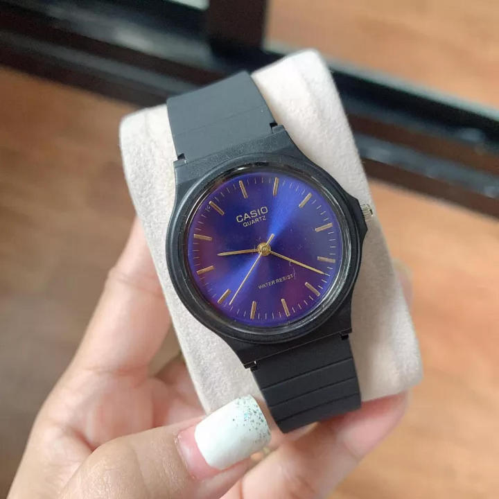 CASI0 TNW ANALOG Quartz Movement Resin Black Strap Plain Dial ...