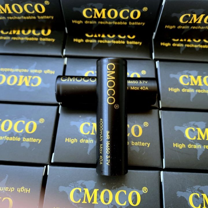 2PCS Legit CMOCO 18650 Battery 4000mah 40A 3.7v Lithium Rechargeable ...