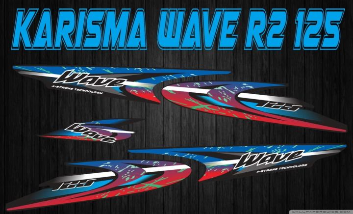 stiker striping honda kharisma 125 wave-r2 | Lazada Indonesia