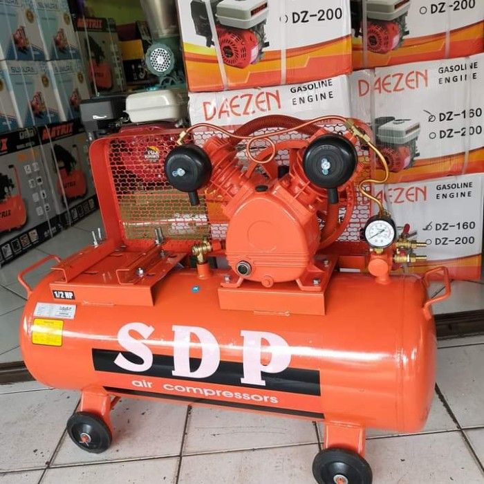 MESIN KOMPRESSOR UDARA ANGIN UNLOADING 1/2HP SDP MVU 5112 TANPA MESIN ...