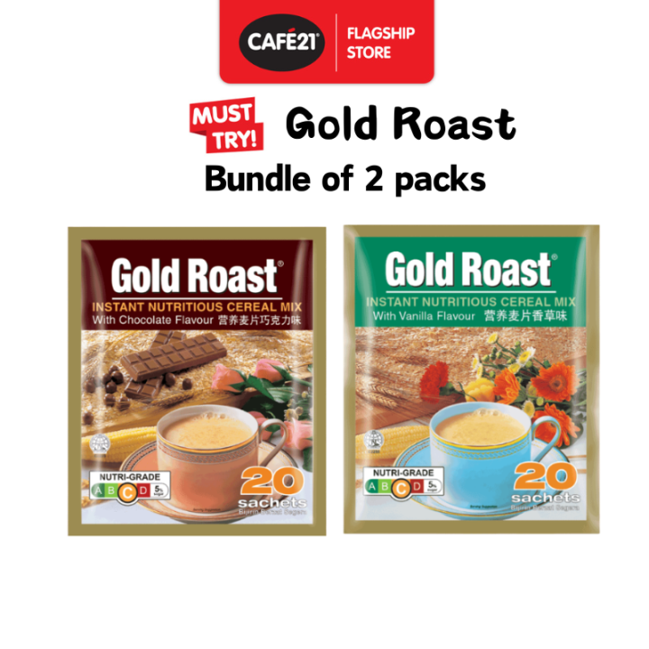 Gold Roast Instant Nutritious Cereal Mix Chocolate 30g X 20 Sticks ...