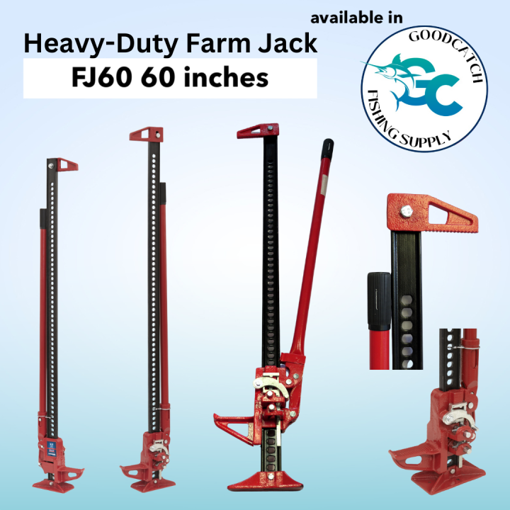 Heavy Duty Farm Jack FJ60 60 inches Red All-Cast Jack TRAILER BUDDY | Lazada PH