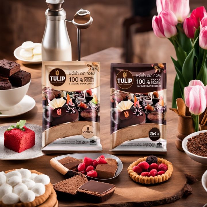 คอลเลกชันผงโกโก้พรีเมียม TULIP 500 g | Lazada.co.th