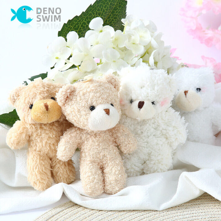 DENOSWIM Small Mini Teddy Bear Stuffed Toy Cute Bear Plush Doll Kids ...