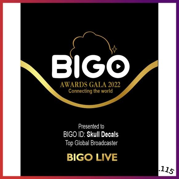 Acrylic Bigo live award Display with Personalized Name (WATERPROOF ...