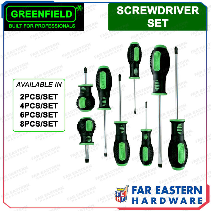 GREENFIELD Screwdriver Set w/ Magnetic Tip | Lazada PH