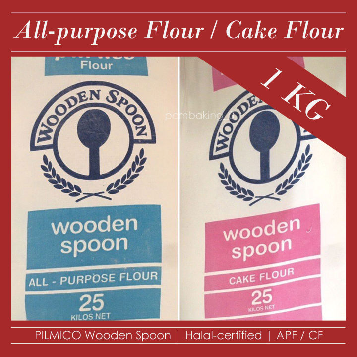 Wooden Spoon All-Purpose Flour APF Cake Flour CF 1kg | Lazada PH