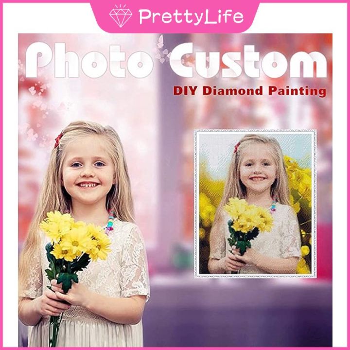 【PL Customization】5D DIY Photo Custom Diamond Painting Sticker Diamond ...