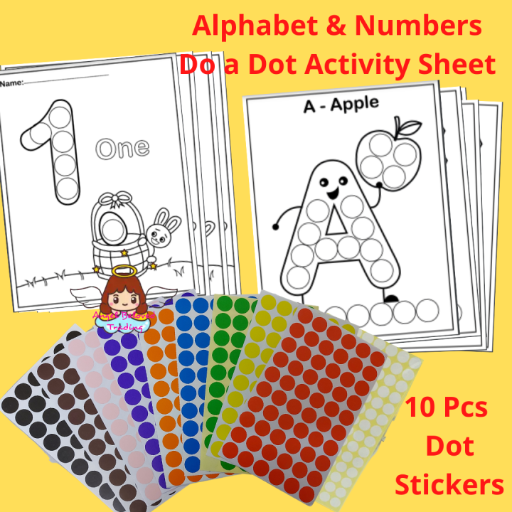 Alphabet Numbers 1-10 Do a Dot worksheet Montessori Early Learning Busy ...