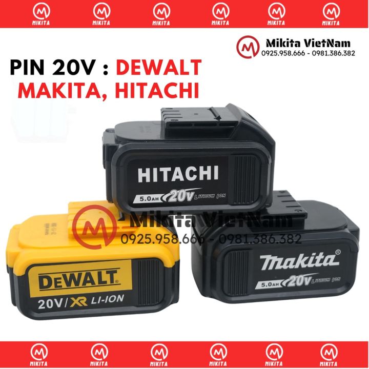 Pin Máy Siết Bulong, Máy Khoan Pin DeWalt 20V 10 cell , Pin 20V Makita ...