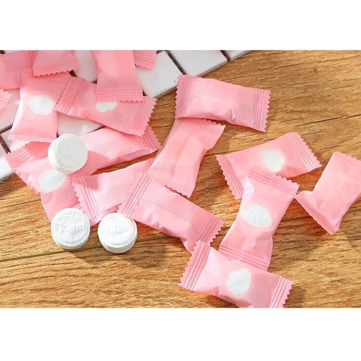 【50pc】Compressed Towel Disposable Towel Travel Face Towel Water Wet ...