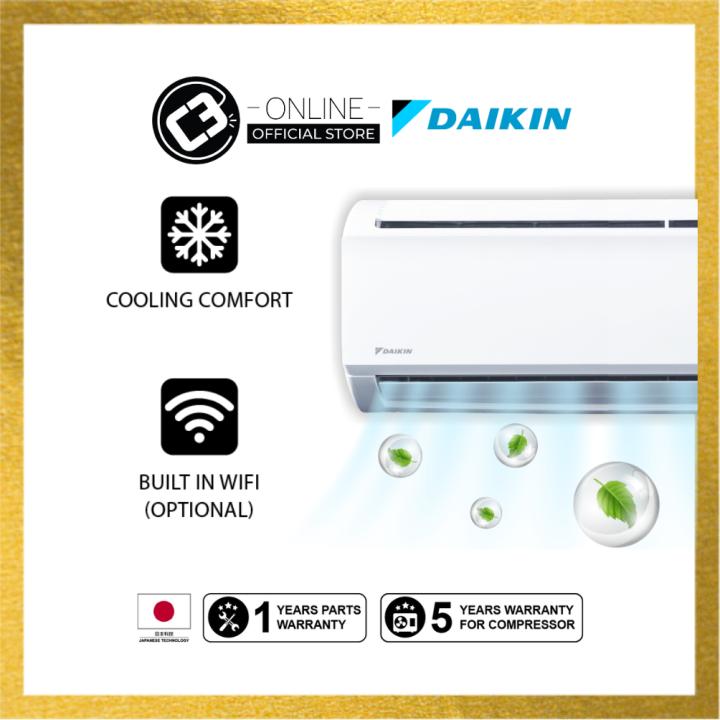 DAIKIN Aircond | FTV-P Series R32 Non Inverter Air Conditioner - 1.0HP/ 1.5HP/ 2.0HP/ 2.5HP | Lazada