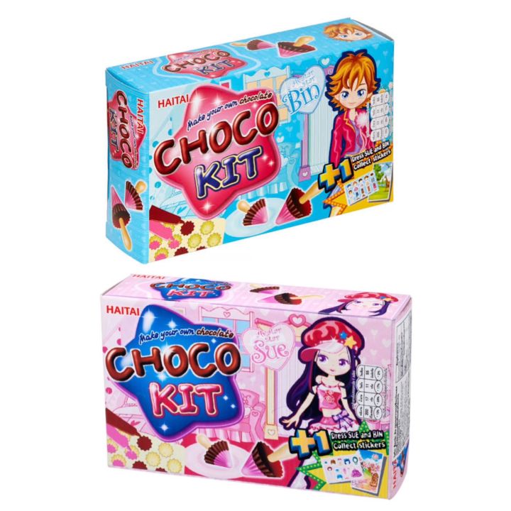 👭ไฮไท ช็อกโก คิท ขนมช็อกโกแลตพร้อมบิสกิตแท่ง Haitai Choco Kit 38.3g ...