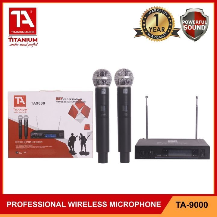 Titanium Audio TA-9000 /8000 / Wireless Microphone / Titanium Audio TA9000 Wireless Microphone ...