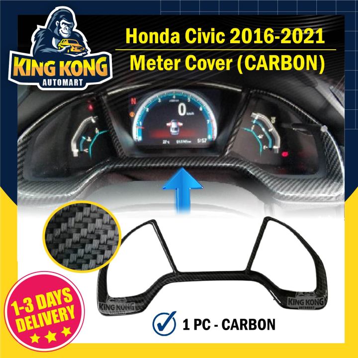 Honda Civic FC Meter Carbon Lining Texture Dashboard Panel Frame Cover ...