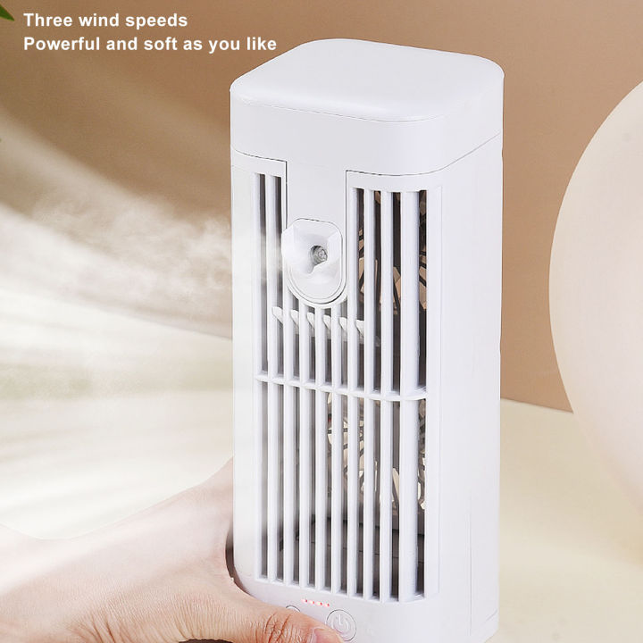 [comebuy88] Desk Air Cooler Portable Mini Air Conditioner Indoor Water ...