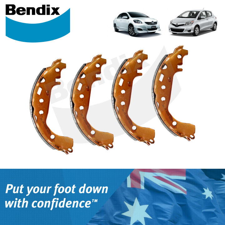 Bendix Brake Shoe BS5004 Set for Toyota Vios Single VVT-i and Yaris ...