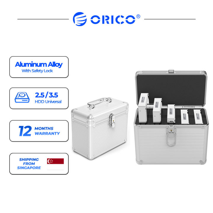 ORICO Aluminum 15 Bay Hard Drive Protection Security Box with Locking ...
