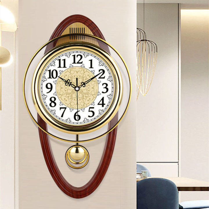 16 Inch European Retro Swing Wall Clock Simple Fashion Wall Charts ...