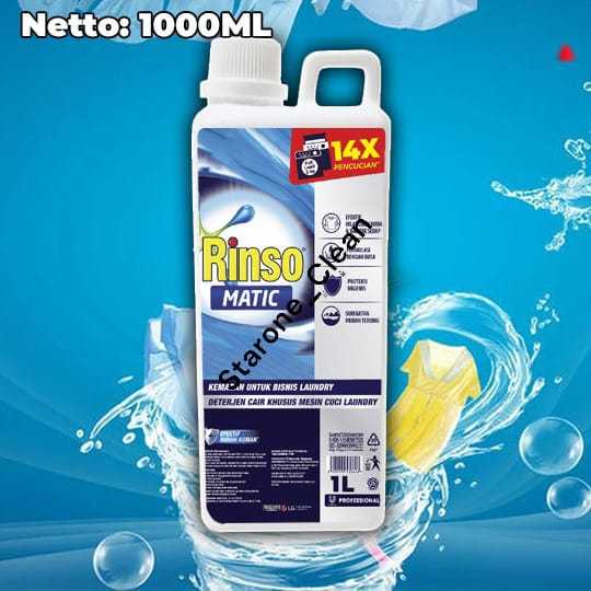 Rinso Detergen cair matic promo 1 liter/sabun cuci pakaian/sabun ...