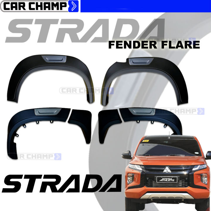 Mitsubishi Triton / Strada 2019 to 2023 Fender Flare with Grey ...