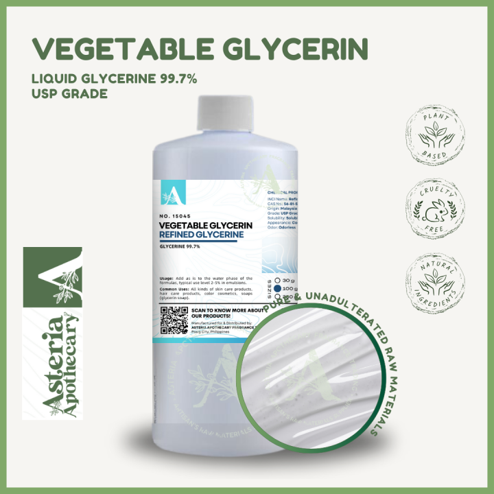Pure Glycerin | Vegetable Glycerin USP Grade | Refined Glycerin 99.7% ...