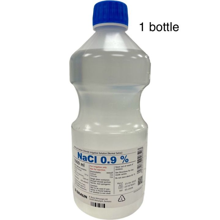 B BRAUN Sodium Chloride 0.9% Solution 1000ml (Similar Normal Saline ...