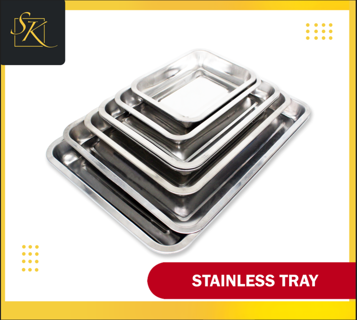 STAINLESS TRAY FOR KITCHEN USE Baking Trays / Serving Trays / Display ...