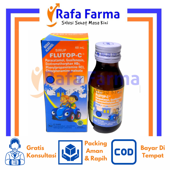 FLUTOP C SIRUP UNTUK BATUK, PILEK, FLU PADA ANAK | Lazada Indonesia