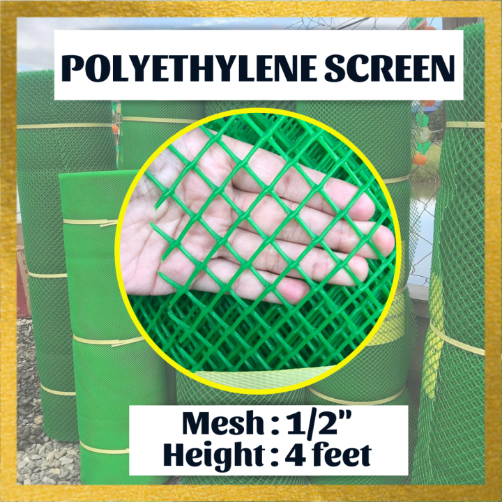 [4ft x 30 meters] Polyethylene Plastic Screen Net Chicken Fence mesh 1/ ...