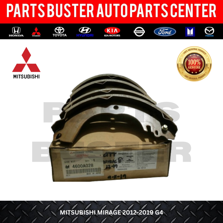 Genuine BRAKE SHOE for MITSUBISHI MIRAGE 2012-2019 G4 (4600A028 ...
