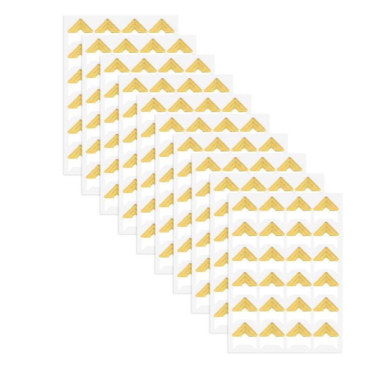 240 Pieces Photo Corners for Scrapbooking, Gold Photo Corner Stickers ...
