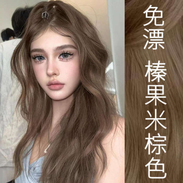Hazelnut Cream Student Version Home Hair Dye Agent 2024 Fashion Trend ...